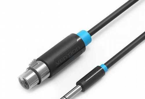 Кабель Vention аудио Jack 6.5 mm M/XLR F - 3м