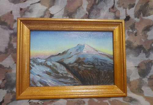 Гора Эльбрус"(картина маслом)