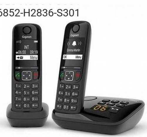 L36852-H2836-S301, dect-телефон Gigaset AS690A DUO R