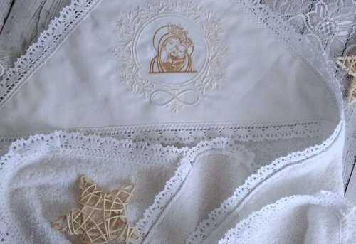 Крестильное полотенце с капюшоном