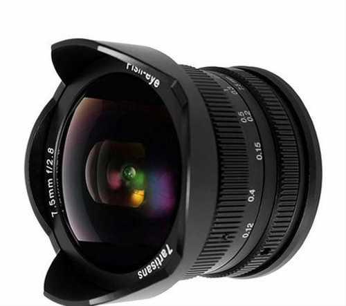 Объектив 7Artisans 7.5mm f/2.8 II APS-C for Sony