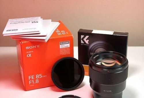 Sony FE 85mm f1.8 + ND фильтр от K&F