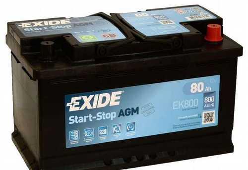 Новый аккумулятор Exide EK800 AGM