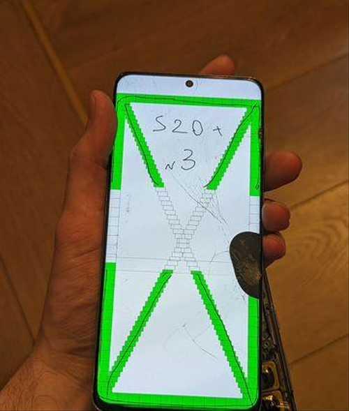 Дисплей Samsung S20 Plus #3 пятно полосы