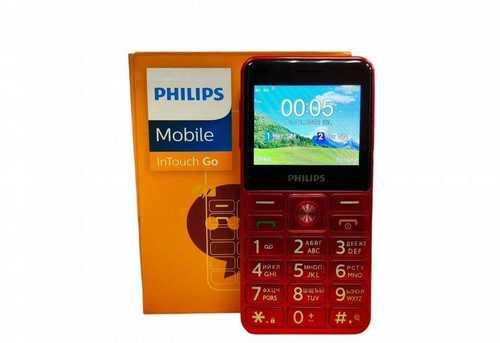 Телефон Philips Xenium E207 Red (юш21)