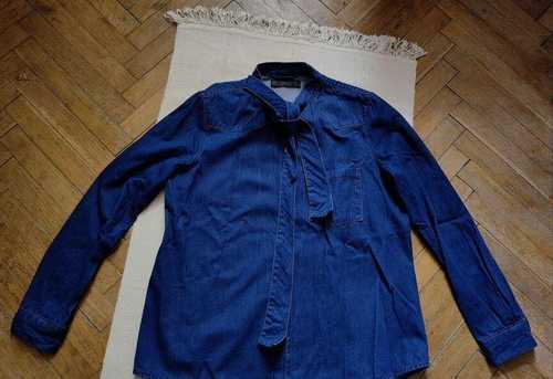 Джинсовая рубашка zara