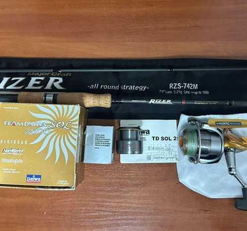 Спининговый комплект Major Cr. Daiwa sol TD2500