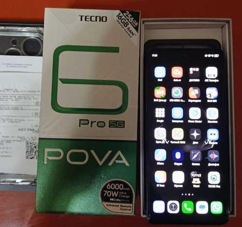 TECNO Pova 6 Pro 5G, 12/256 ГБ