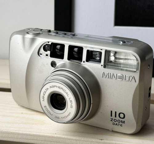 Minolta Zoom 110 пленочный фотоаппарат с нюансом