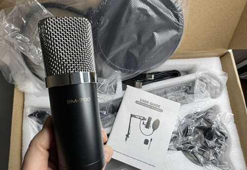 Микрофон BM700 USB. Комплект для звукозаписи