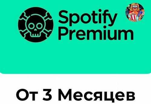 Spotify Premium от 3 месяцев