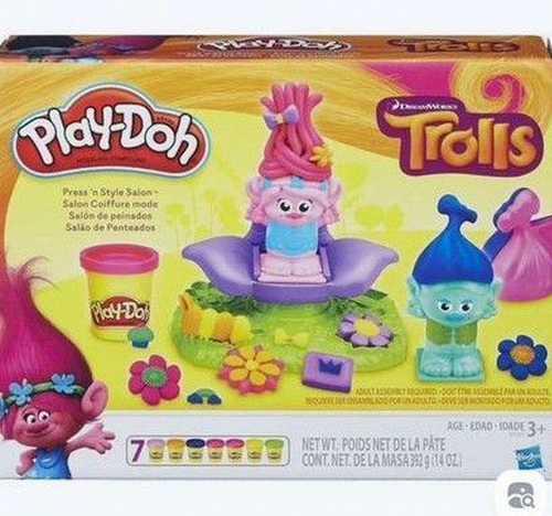 Play doh набор парикмахерская тролли