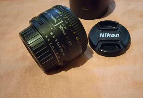 Объектив Nikon 50/1.8D