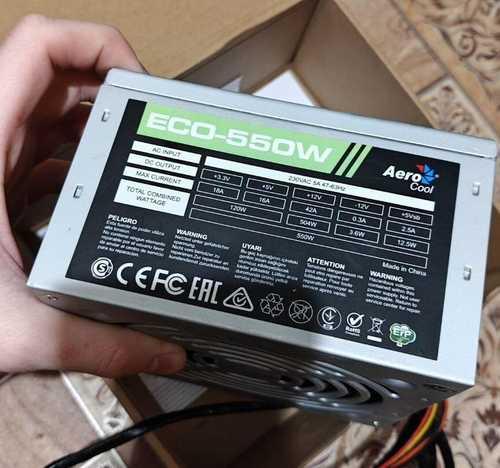 Блок питания aerocool eco 550w