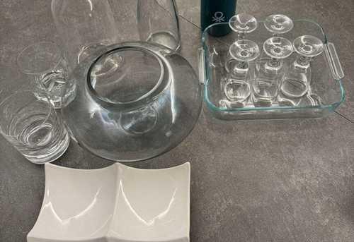 Посуда стекло lkea