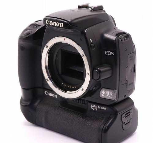 Canon EOS 400D body + батарейная ручка Canon BG-E3