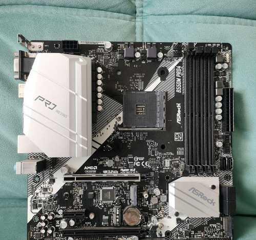 Материнская плата asrock b550m pro4 am4, matx