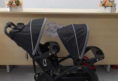 Прогулочная коляска для двойни Ramili Baby Twin ST