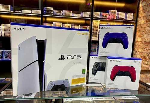 Новая Playstation 5 Slim + 2-ой геймпад