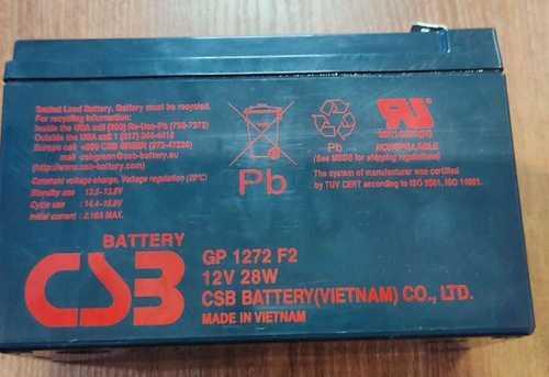 Аккумуляторная батарея CSB GP 1272 F2 дохлая