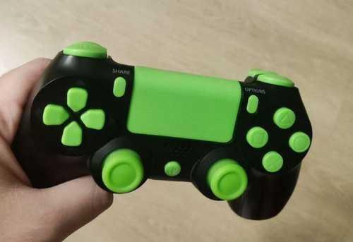 Комплект зелёных кнопок и стиков для Dualshock 4