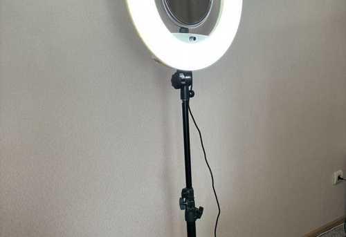 Кольцевая лампа Premium 480 со штативом и зеркалом