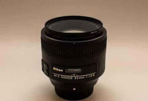 Объектив Nikon 85mm f 1.8g af s nikkor