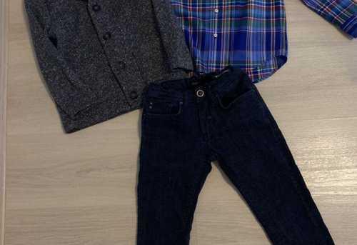 Рубашка Ralph Lauren, джинсы, кардиган