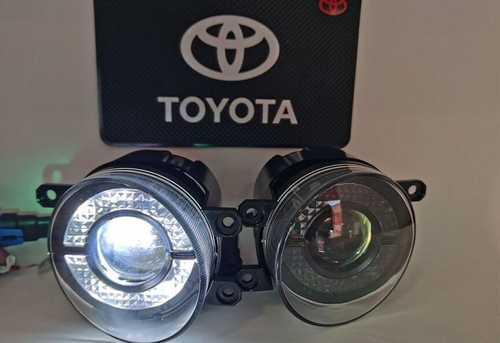 Лазерные птф Toyota bi-led линзы с дхо 230W