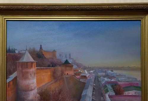 Картина маслом на холсте,Башни кремля