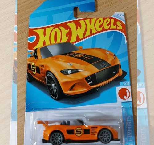 2024 Hot Wheels 15 Mazda MX-5 Miata (Оранжевая)