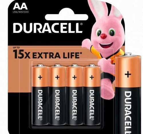 Батарейки Duracell аа пальчиковые 4шт