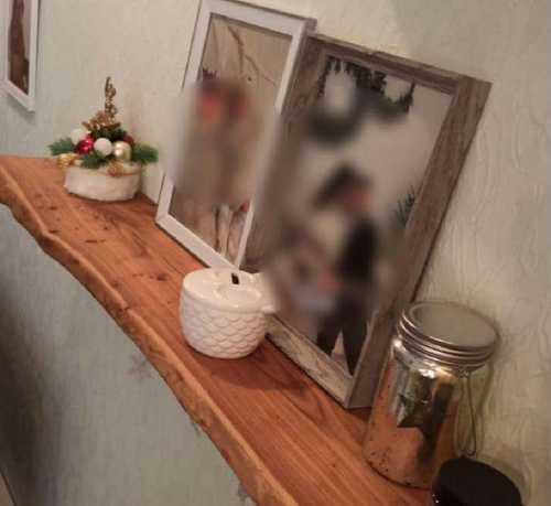 Полка настенная деревянная из слэба