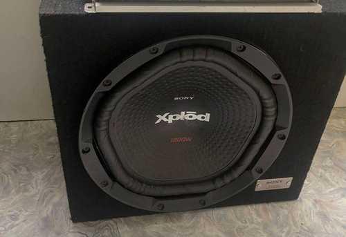 Сабвуфер Sony xplod 1800W + Усилитель Soundstream