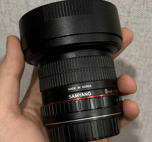 Объектив samyang 8mm fish eye