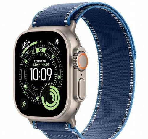 Умные часы Apple Watch Ultra 3 (2025) GPS   Cellular, 49mm, Natural Titanium Case with Blue/Bright B