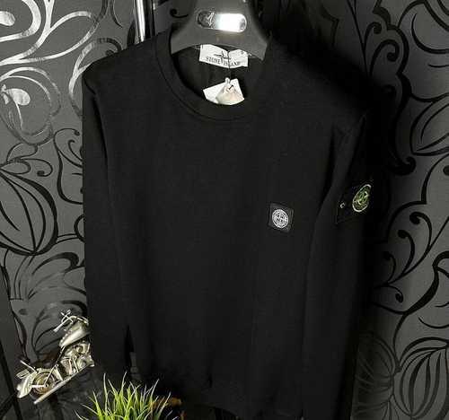 Stone island свитшот черный