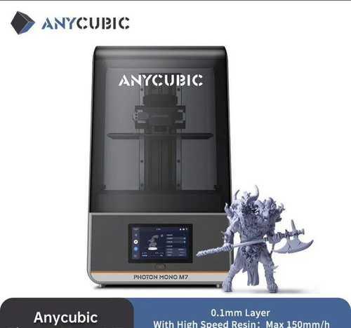 Anycubic photon mono m7 новый