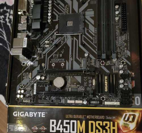 Материнская плата Gigabyte B450M ds3h