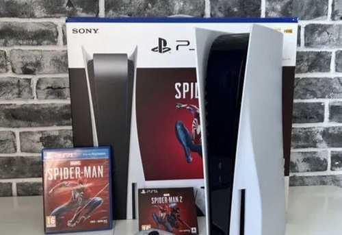 Ps5 с Дисководом - 10 игр+ Spiderman 2 - как новая