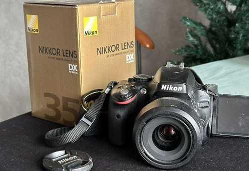 Зеркальный фотоаппарат nikon d5100 35mm 1.8g