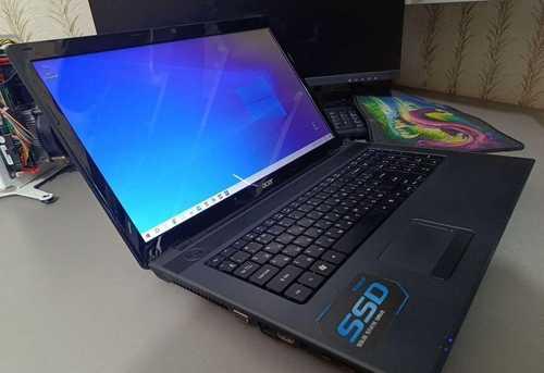 Acer: 17.3, core i5, Nvidia Gt520, 8gb, ssd+hdd