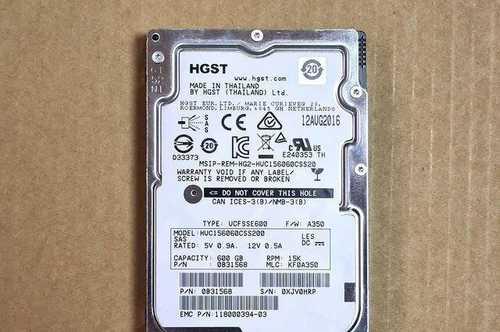 Жесткий диск hgst 600GB 15K huc156060css200