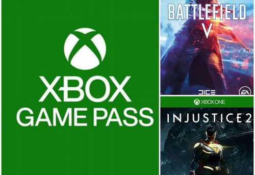 Xbox game pass ultimate 1,5,9,13 месяцев+Injustice