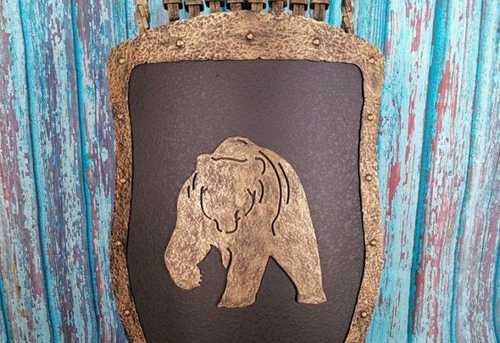 Каминный набор Щит-подставка Медведь на 8 шампуров