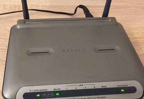 Wifi роутер belkin с принт-сервером