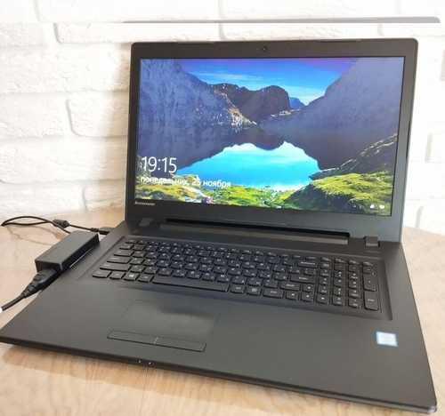 Lenovo большой 17,3"/i5-6200u/8Gb/ssd 512Gb