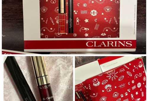 Clarins Тушь и масло в косметичке