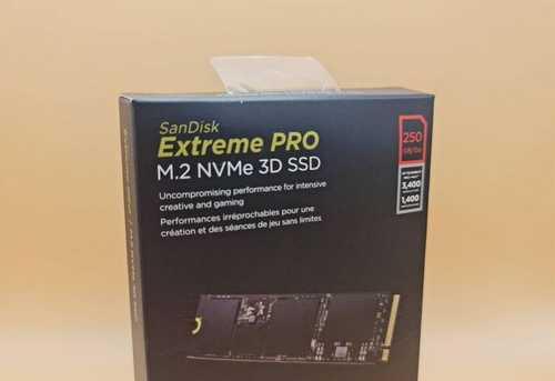 SSD SanDisk Extreme PRO 250Gb NVMe M.2 2280