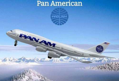 Модель самолета Boeing 747 Pan American длина 20 с